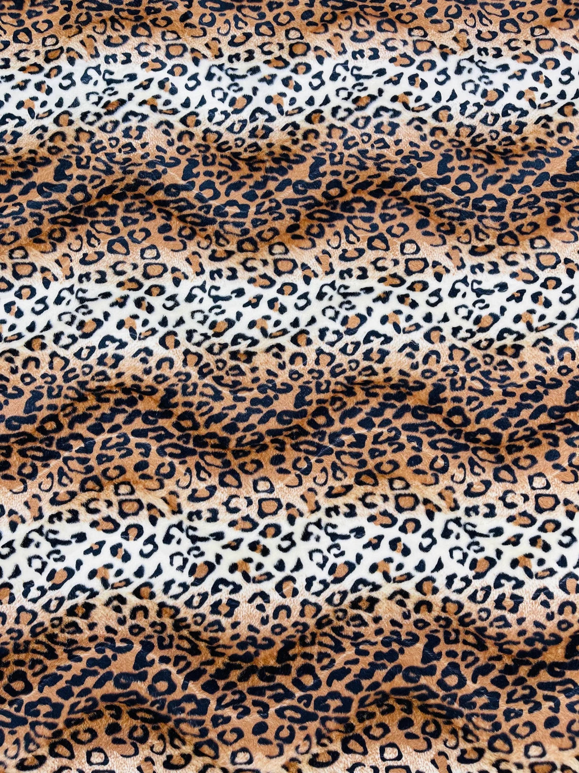Leopard Velboa Faux Fur Fabric - Brown - Cheetah Animal Print Velboa F