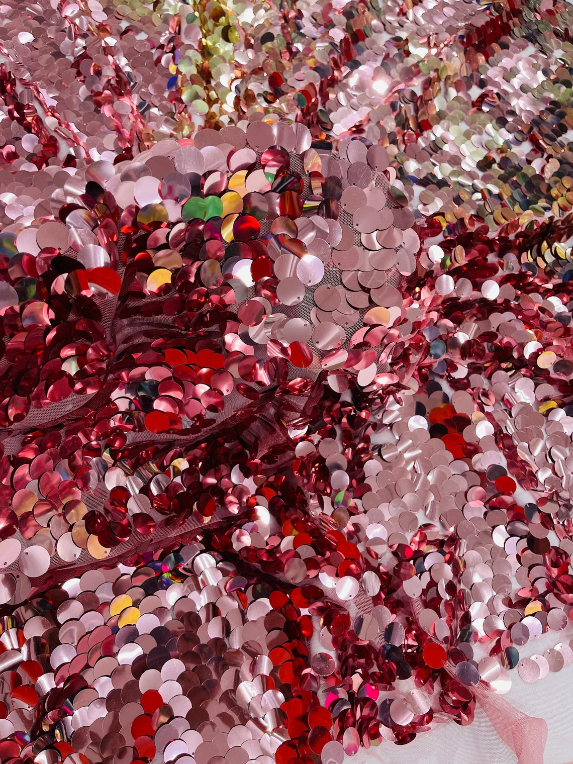 Round Large Sequins - Dusty Rose - Paillette Large Round Sequins Desig