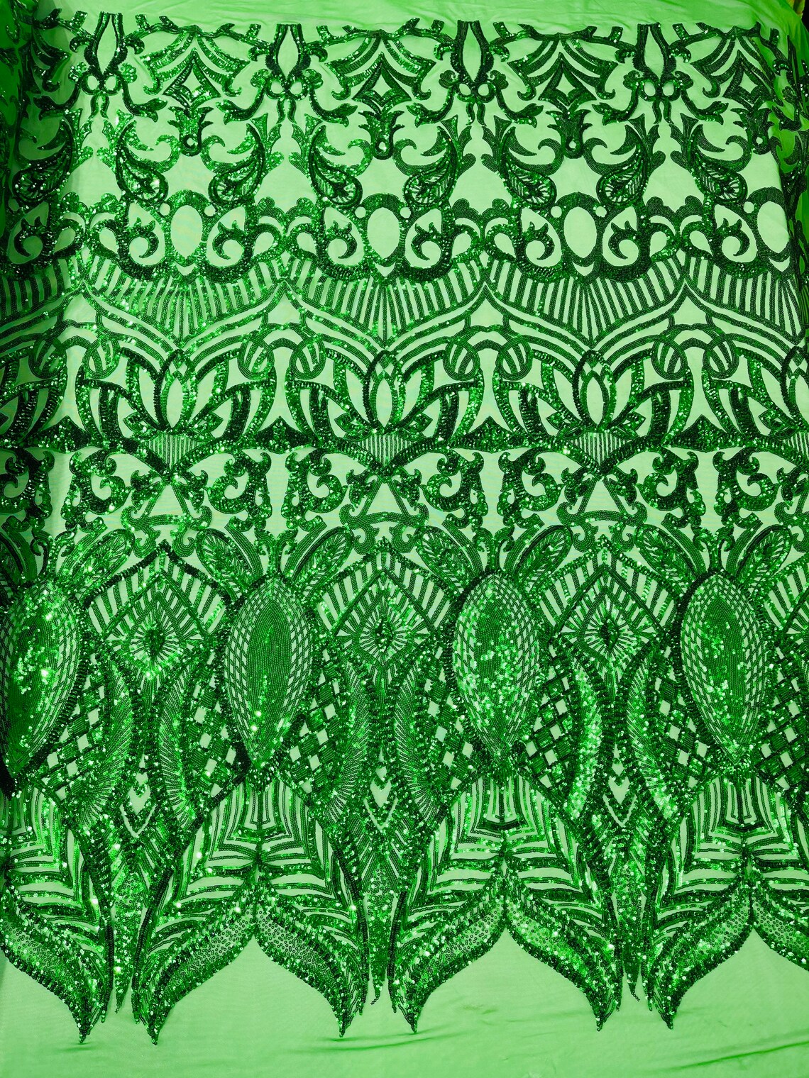 Iridescent Green Fabric