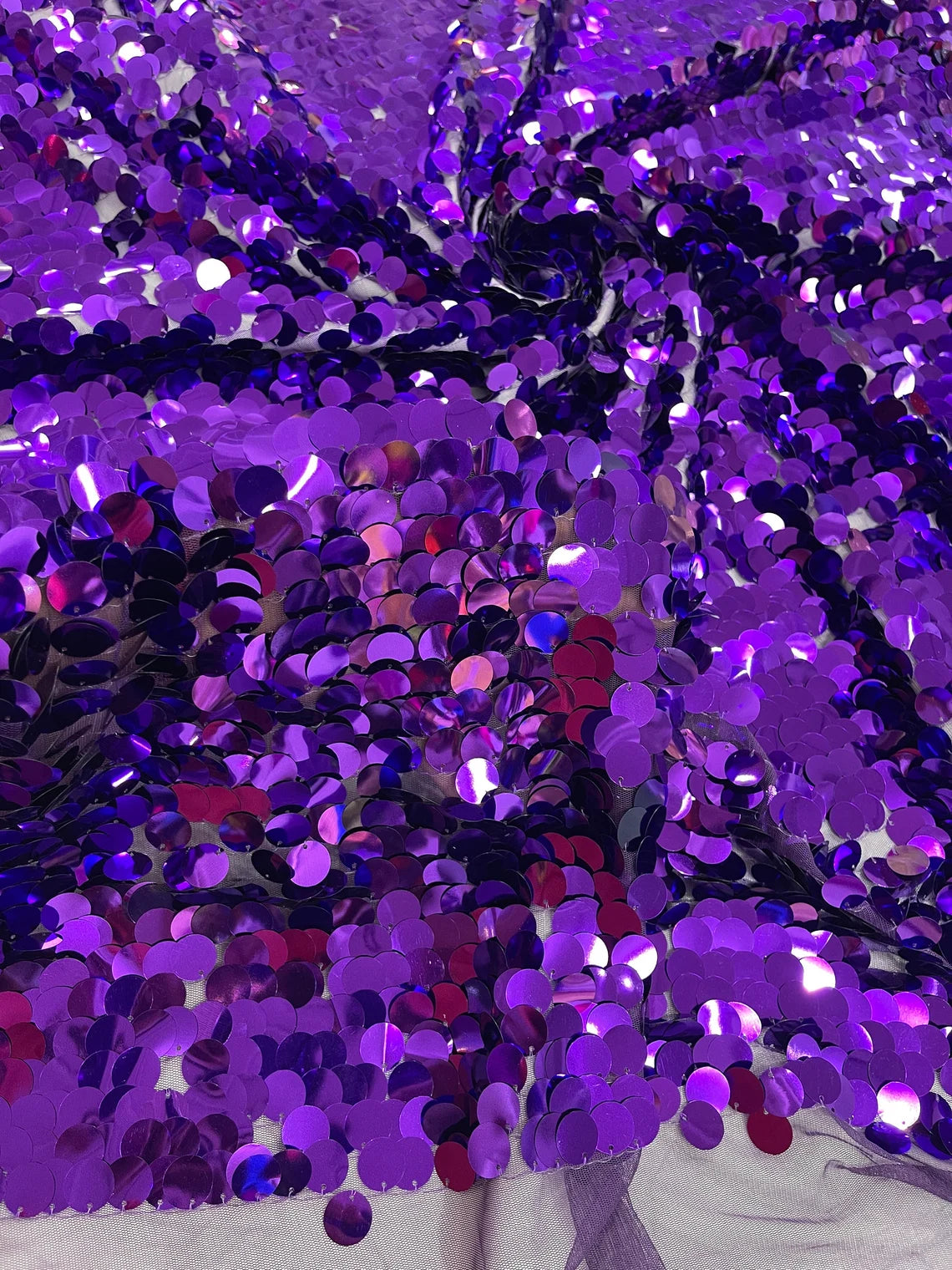 Round Large Sequins - Purple - Paillette Large Round Sequins Design Fa