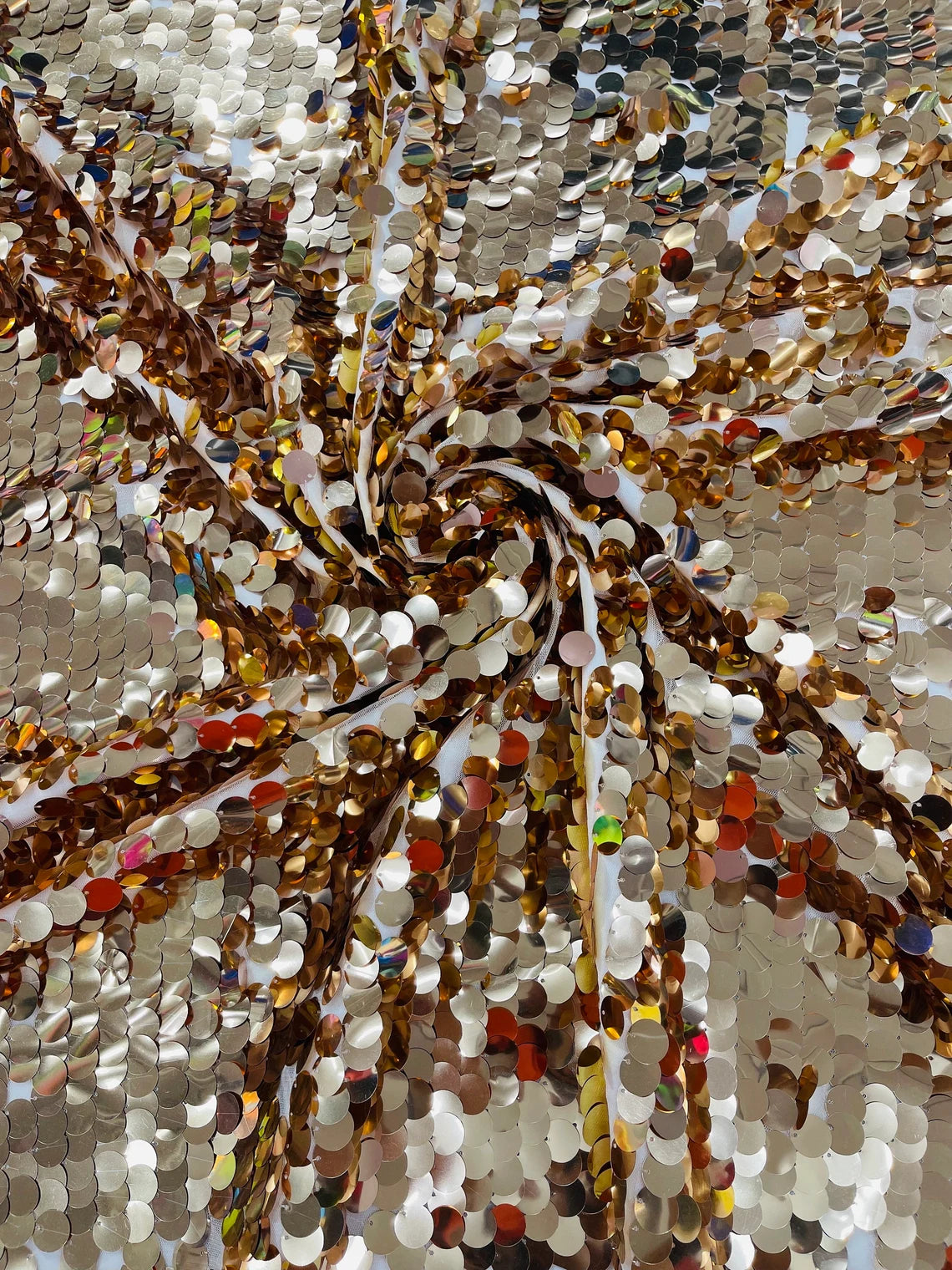 Round Large Sequins - Rose Gold - Paillette Large Round Sequins Design