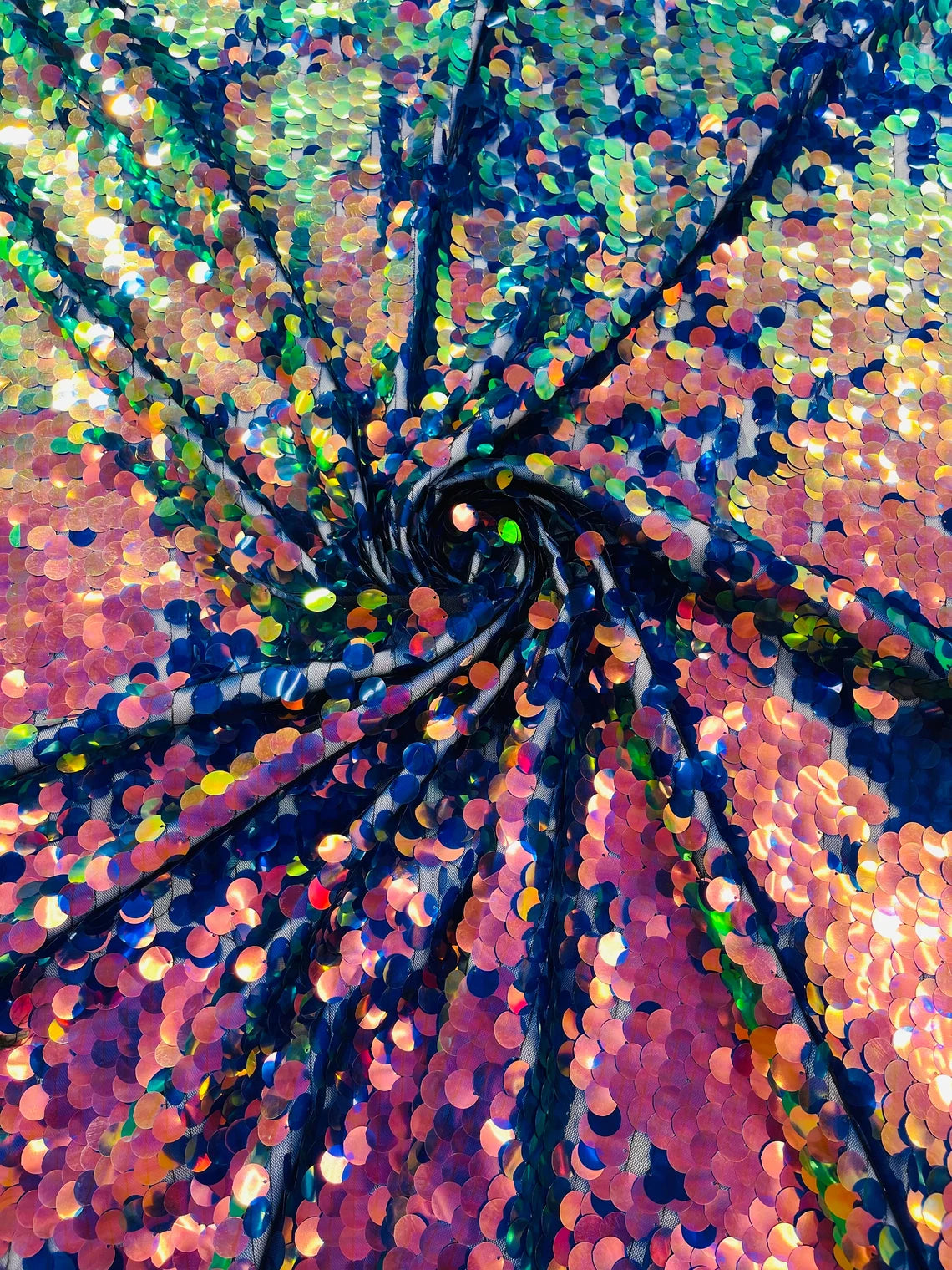 Round Large Sequins - Royal Iridescent - Paillette Large Round Sequins