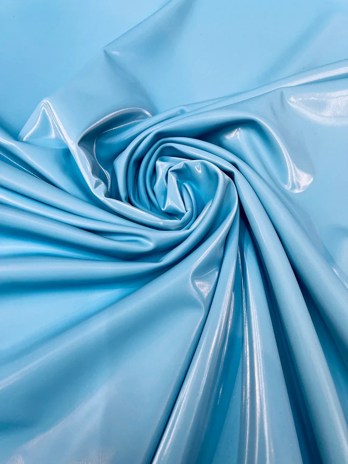Latex Shiny Vinyl - Turquoise - 4 Way Stretch Milliskin Vinyl Spandex