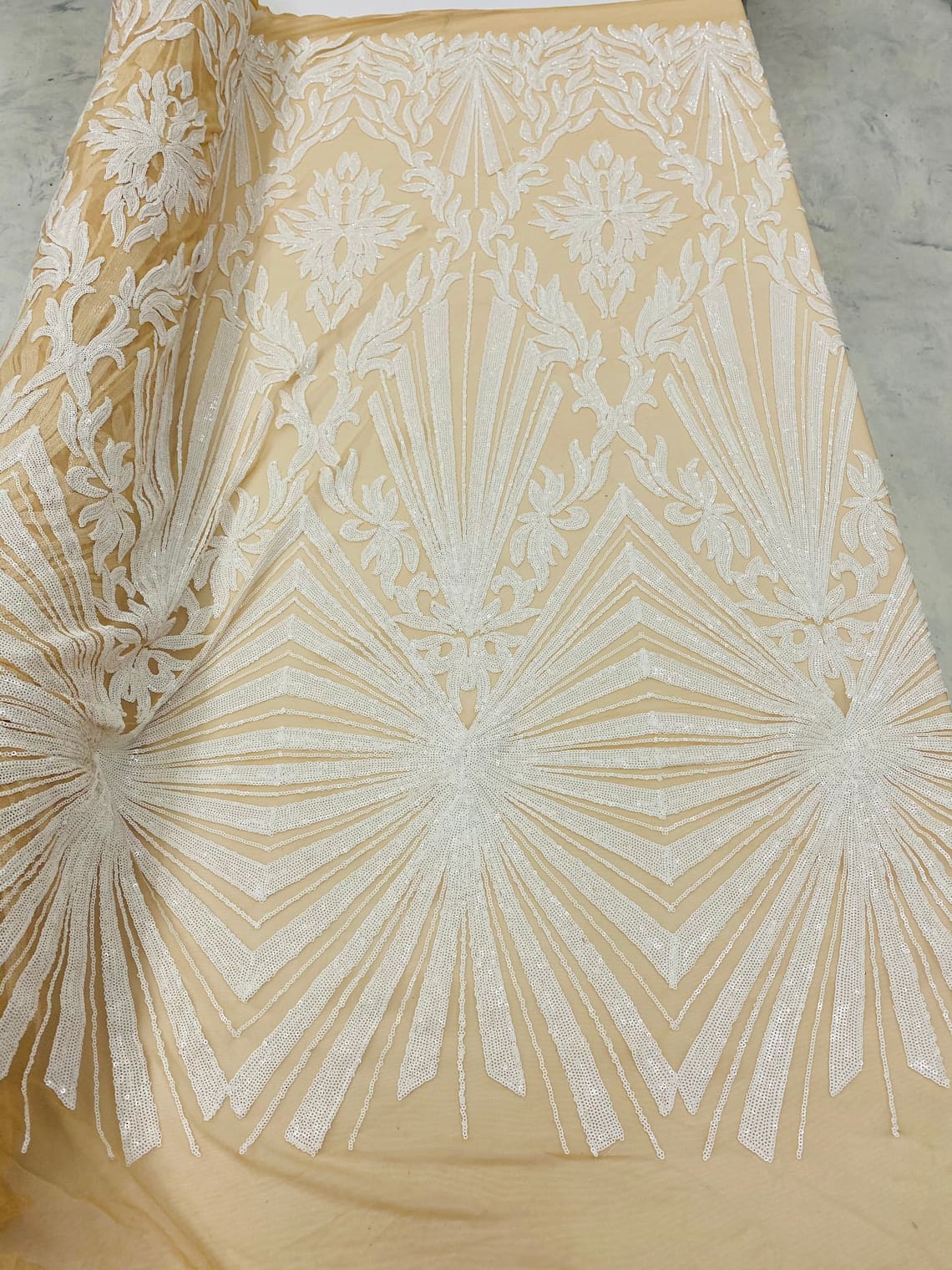 4 Way Stretch Fabric - Different Colors - Elegant Design Sequins Fashi