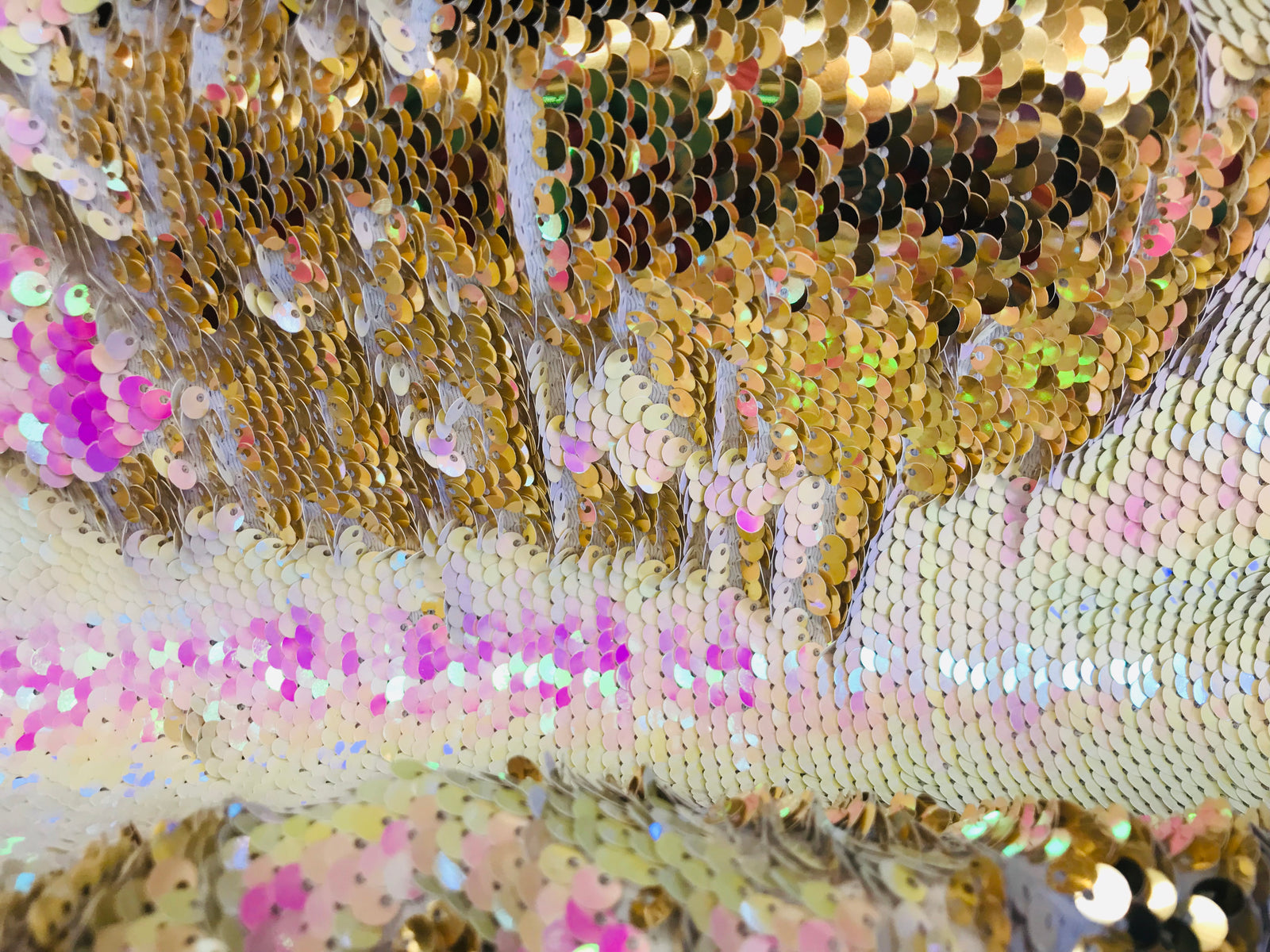 Flip Up Sequins Reversible - Hologram Pink / Gold Two Tone Mermaid Seq