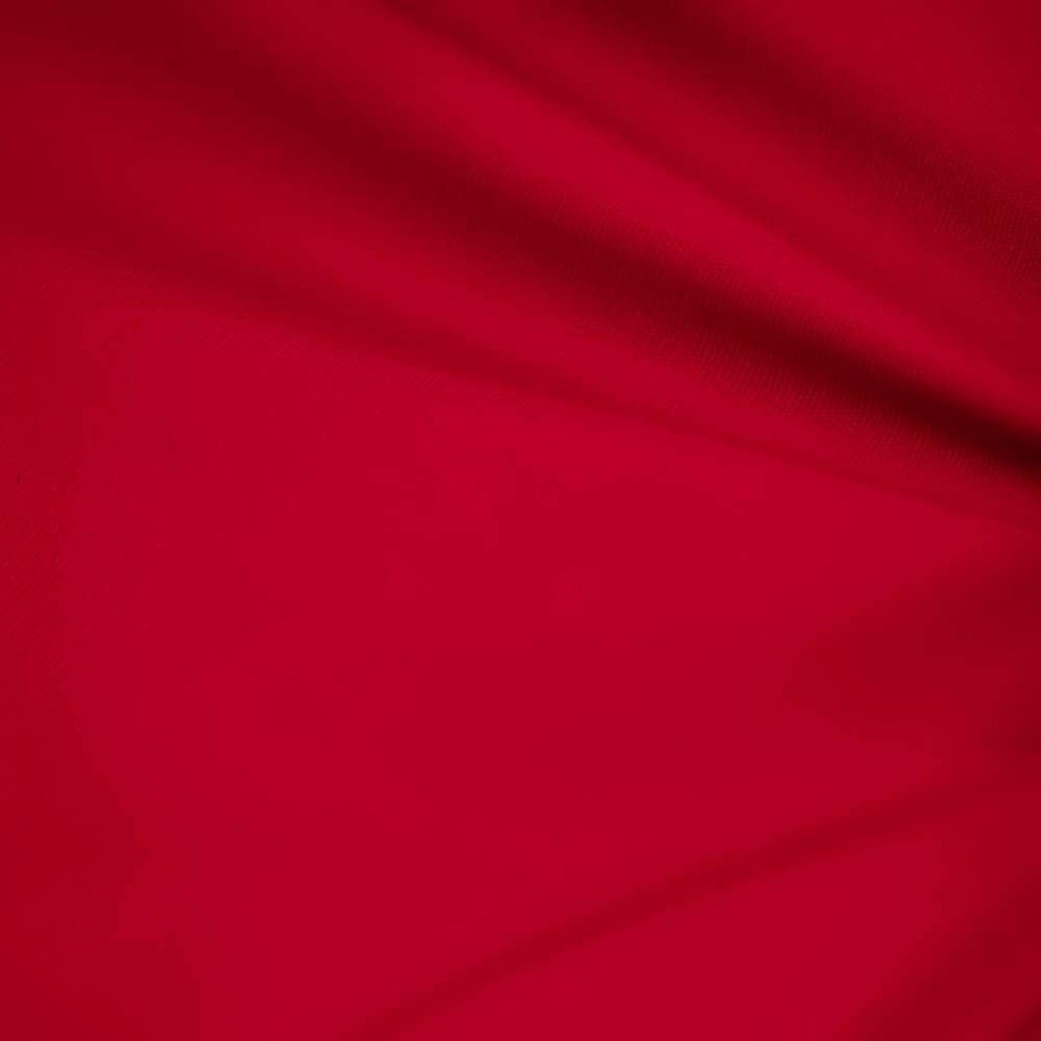 Solid Poly Cotton - Red - Solid Color Fabric Broadcloth 58"/ 60" Wide