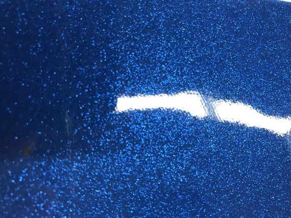 Vinyl Fabric - Royal Blue Shiny Sparkle Glitter Leather PVC - Upholste