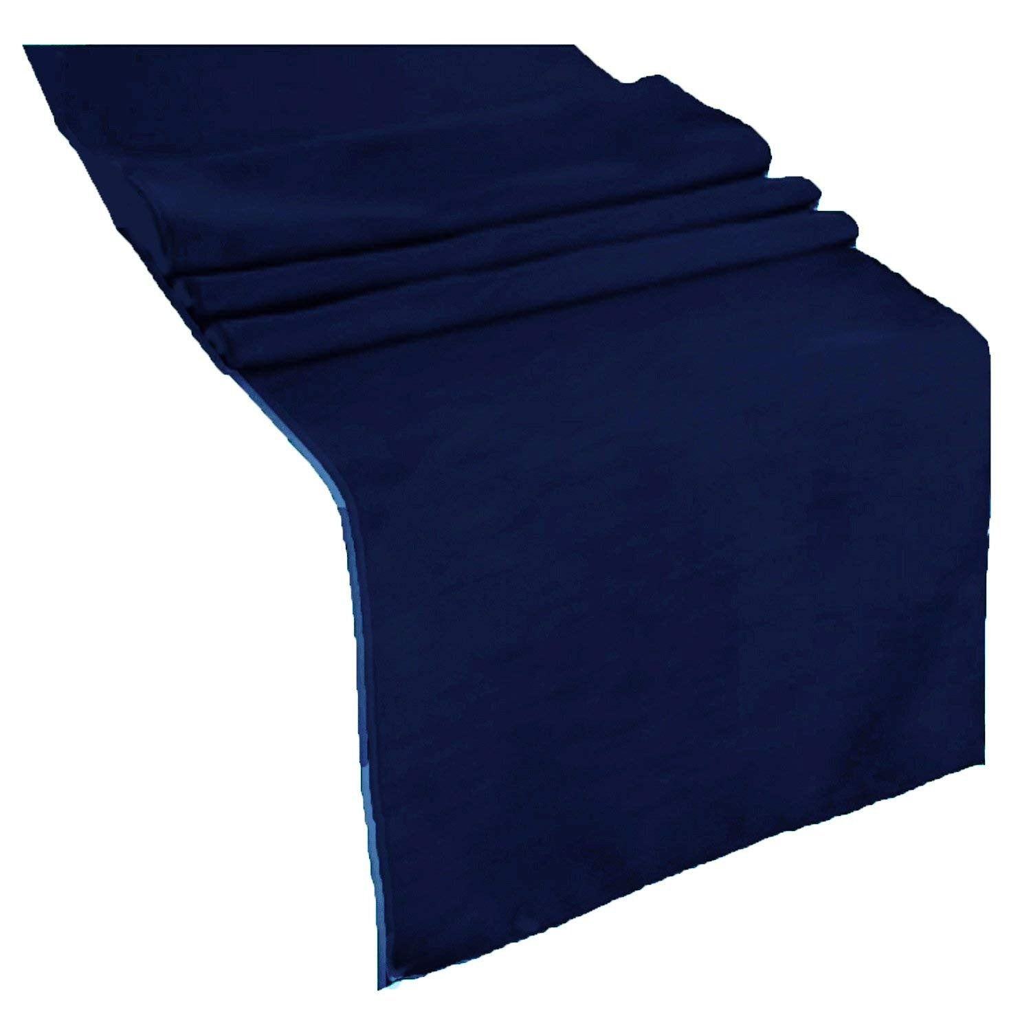 Table Runner ( Navy Blue ) Polyester 12x72 Inches Great Quality Tablec